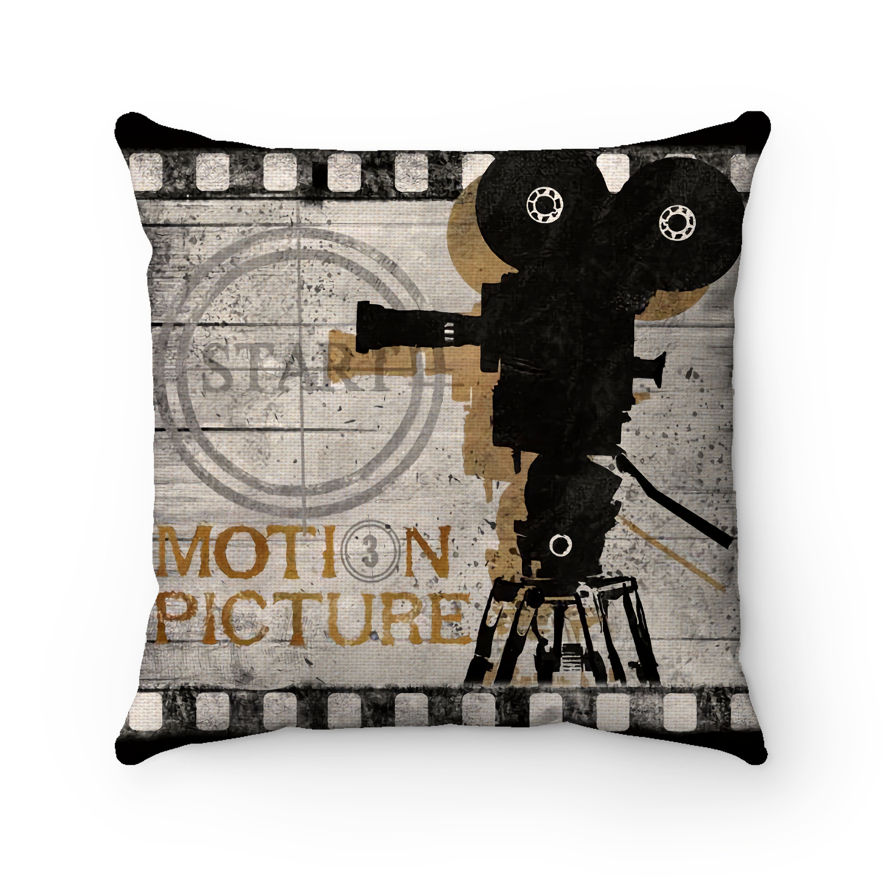 Retro Cinema Pillow Cover: Home Theater Decor - Etsy