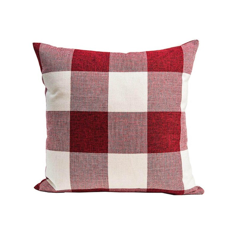 Red Buffalo Check Plaid Pillow Cover Farmhouse Home Decor | Etsy