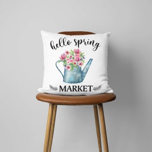 Hello Spring Pillow - Spring Pillow Cover - Spring Decor - Spring ...