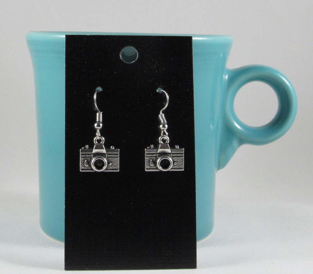 Retro Camera Drop Earrings - Retro Camera Shaped Earrings - Vintage ...