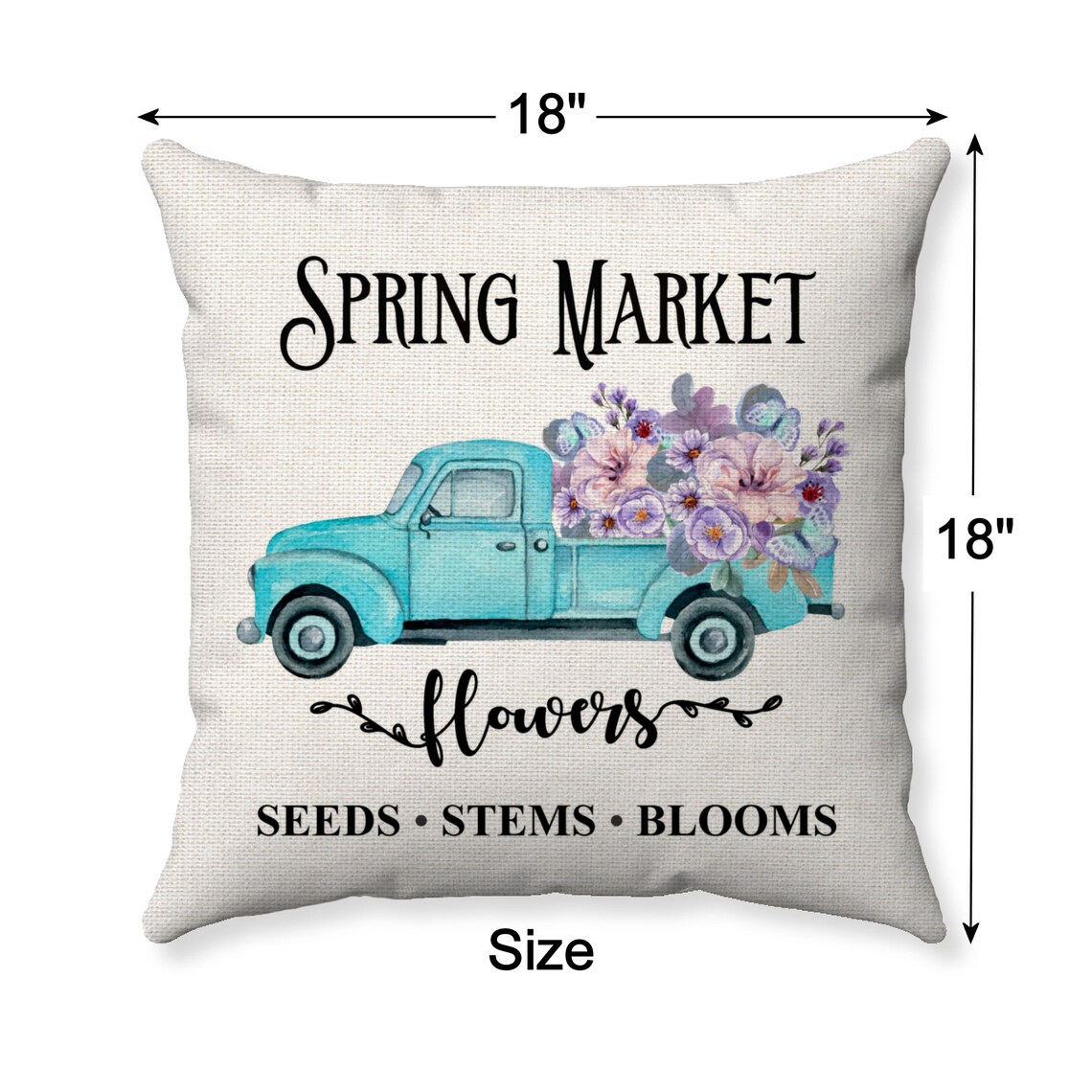 Spring Inspired Pillow Spring Pillow Spring Market - Etsy