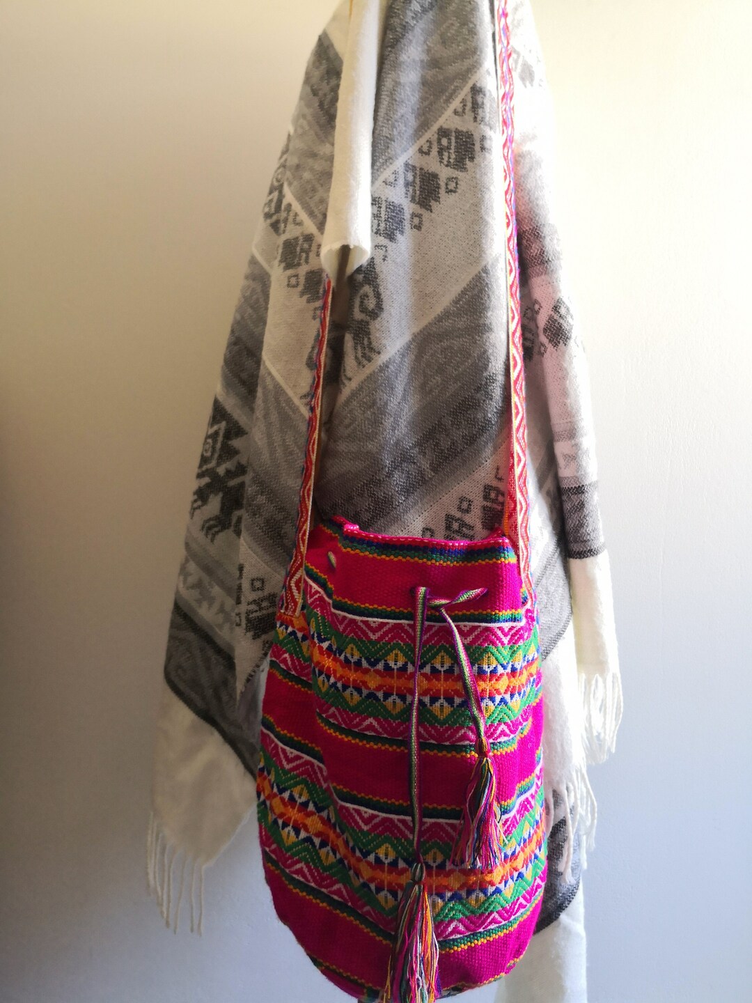 100% Wool Messenger Bag Unique Design Bolivian Crafts - Etsy