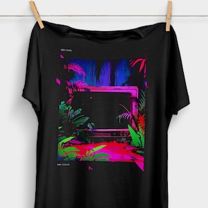 Vaporwave 80s TV T-shirt Retro Synthwave Aesthetic Grunge Clothing ...