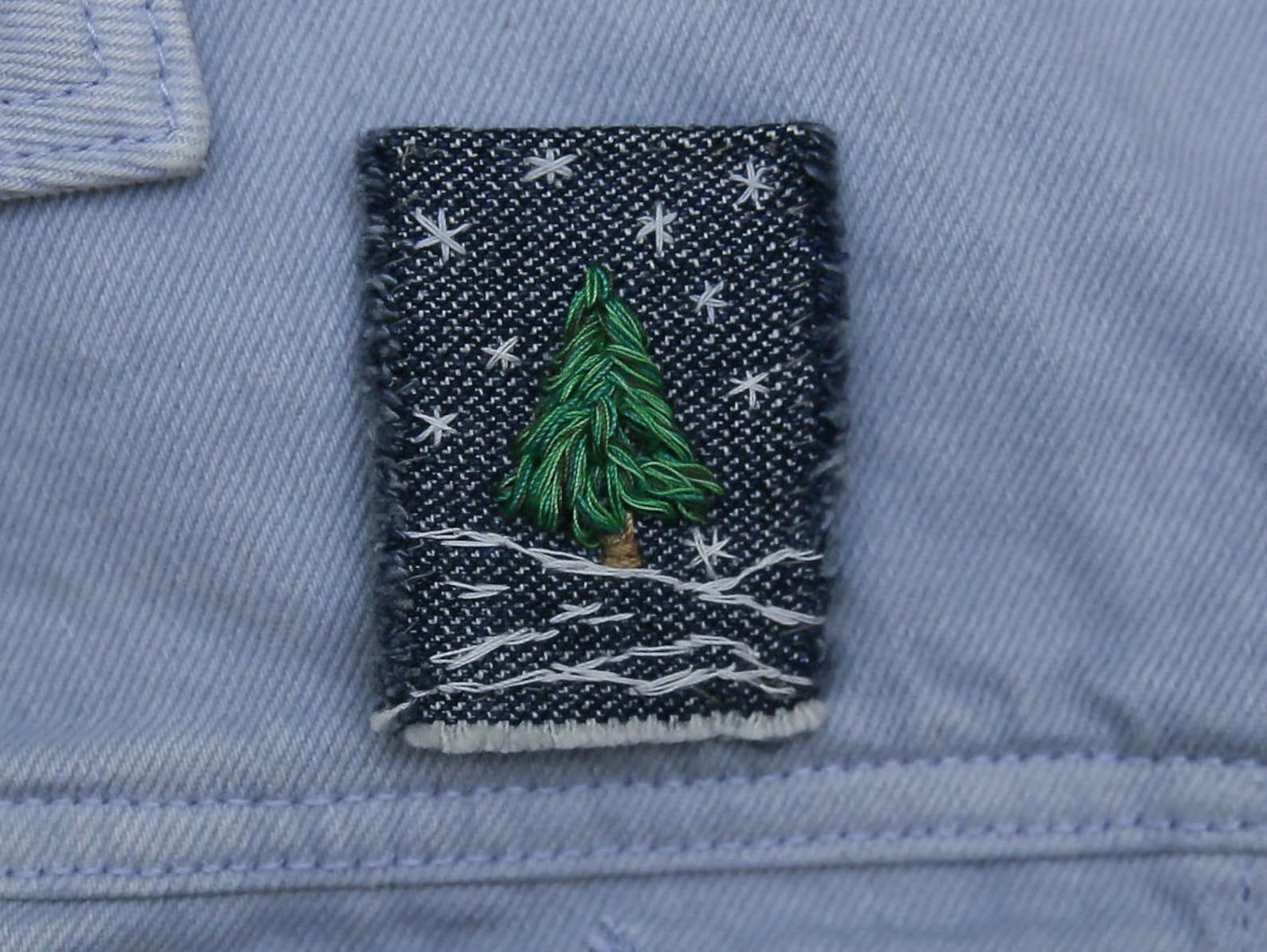 Christmas Tree Brooch for Jacket Holiday Jewelry Xmas Tree - Etsy