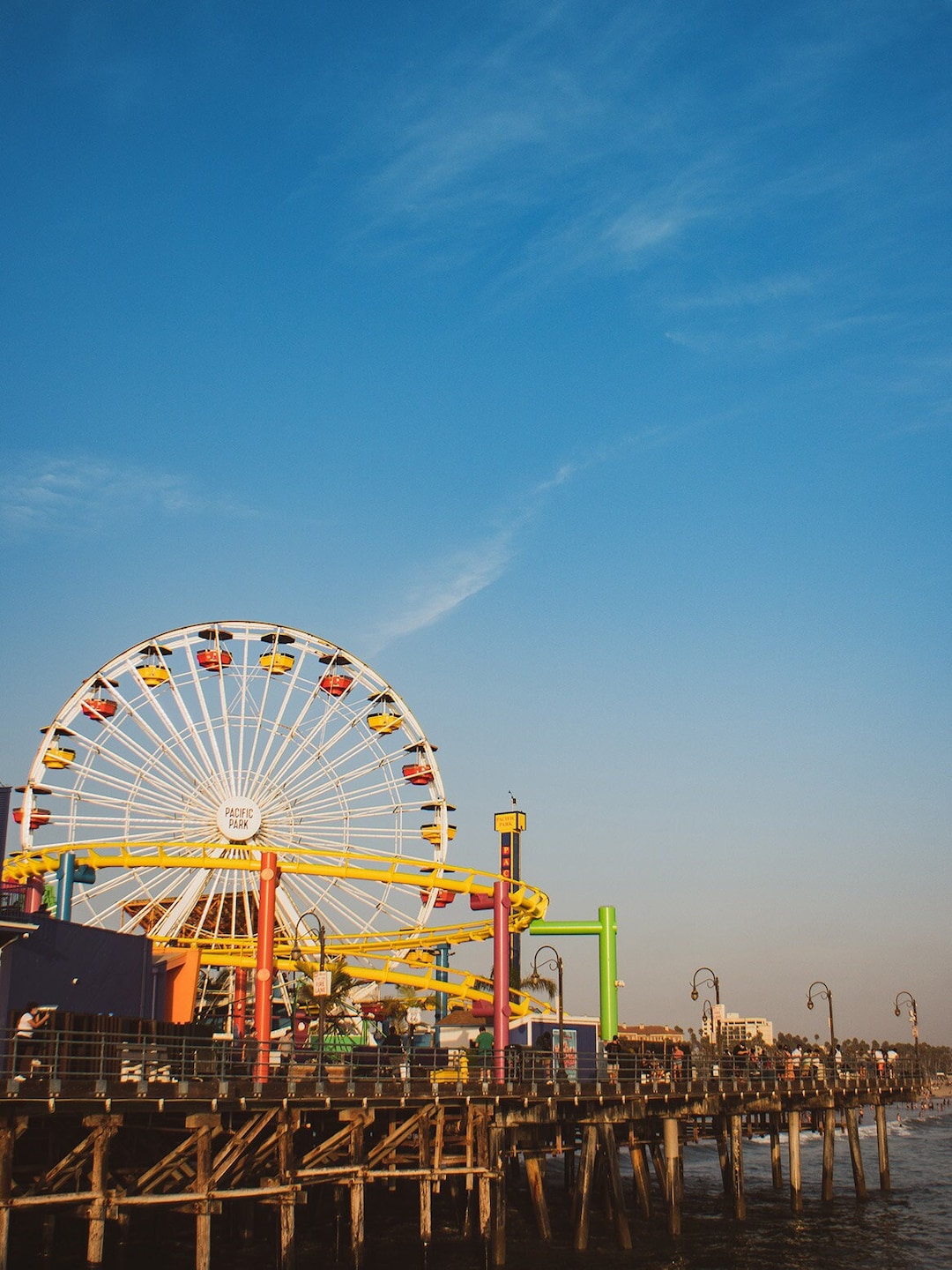 Santa Monica Pier Print, Santa Monica Pier at Sunset, Santa Monica Wall ...