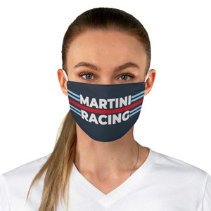Martini Racing Face Mask Martini Racing Stripes Martini Face | Etsy