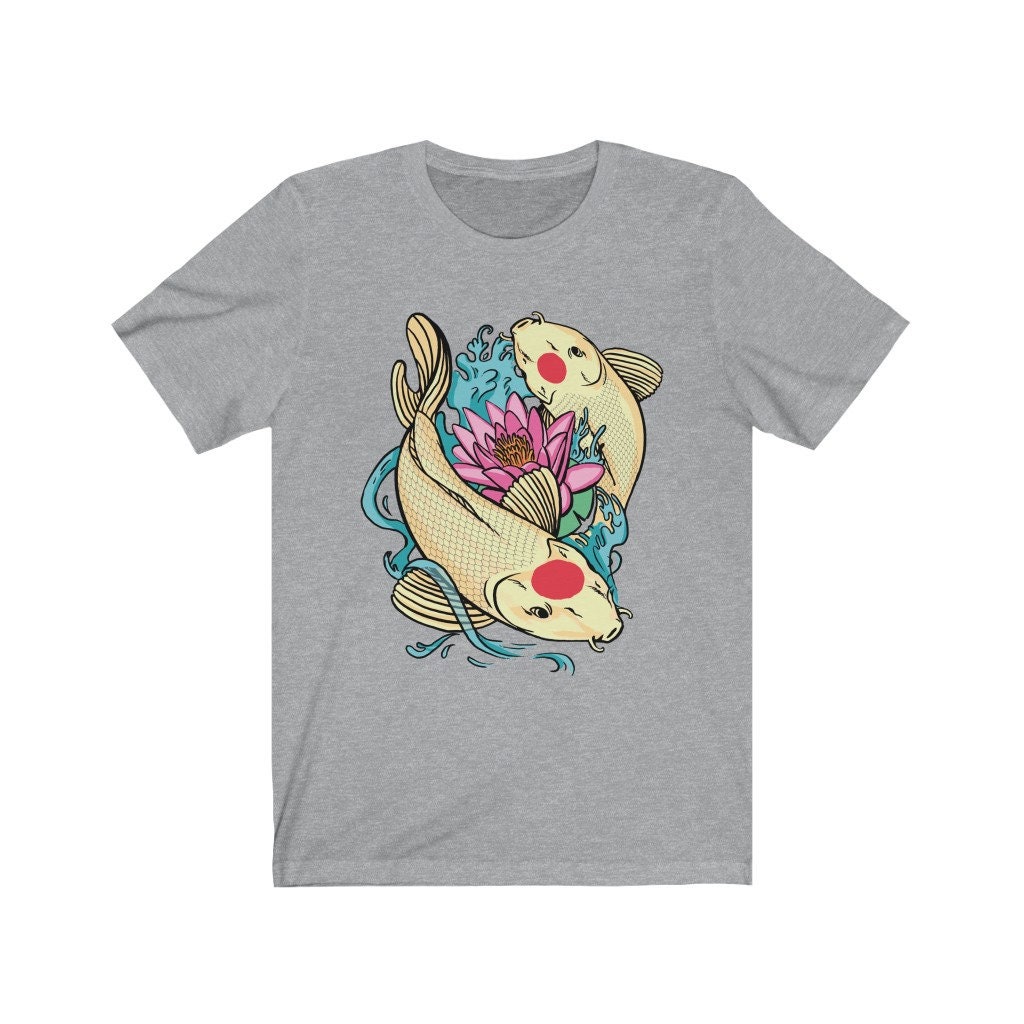 Koi Fish Shirt Japanese Style Shirt Japanese Street Wear | Etsy