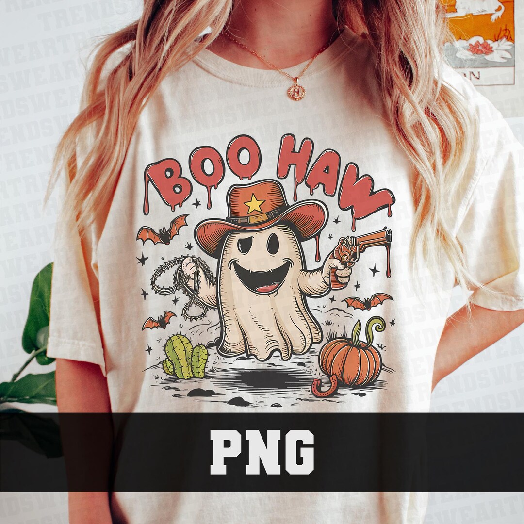 Boo Haw Png, Boo Haw, Ghost Png, Ghost Png Halloween, Ghost Cowboy Png ...