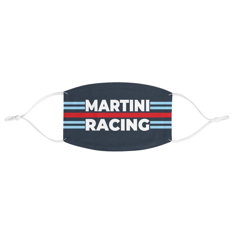 Martini Racing Face Mask Martini Racing Stripes Martini Face | Etsy