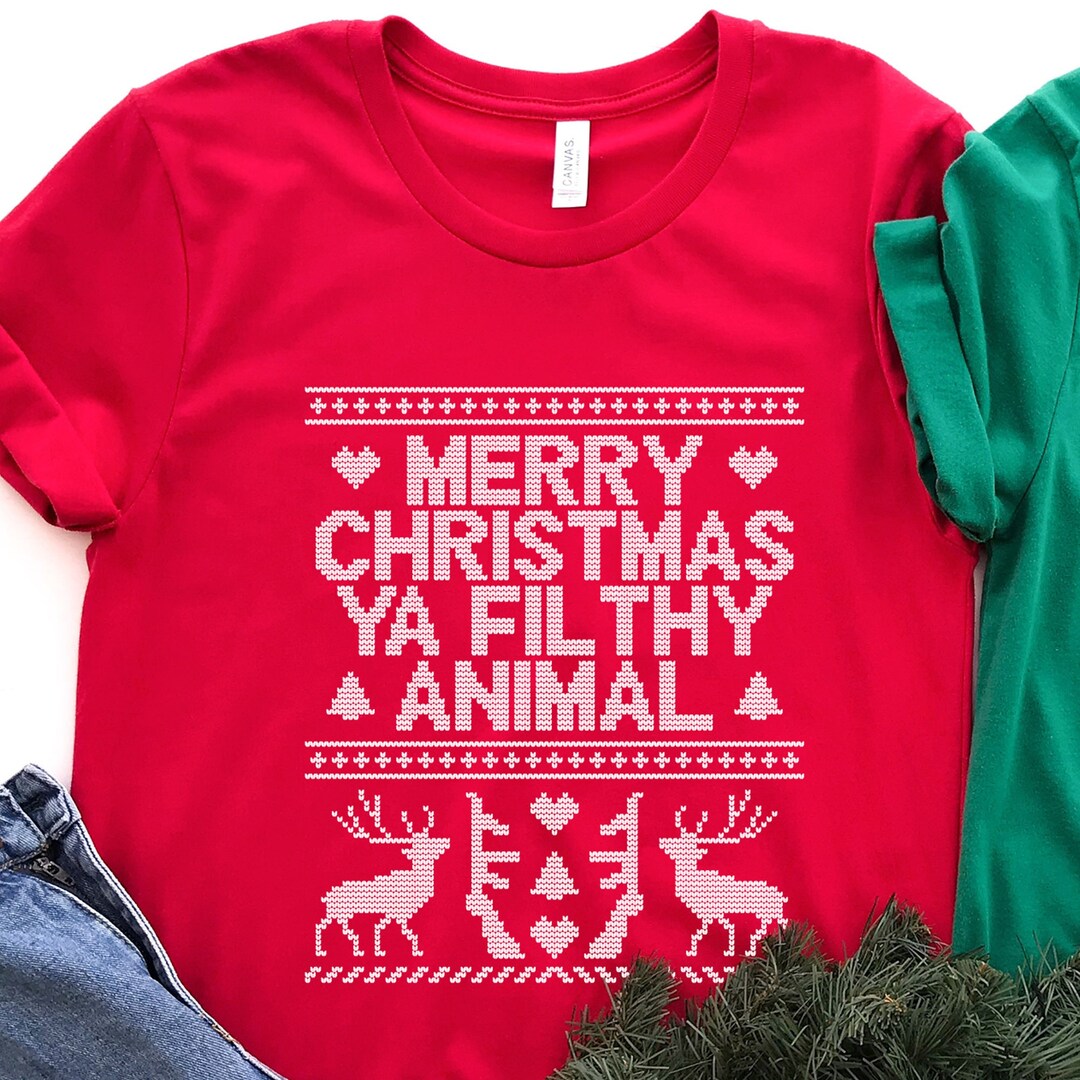 Feliz Navidad Ya Filthy Animal Shirt - Etsy España
