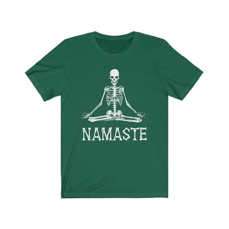 Namaste Skeleton Chakra Mandala Shirt Yoga Halloween Shirt - Etsy
