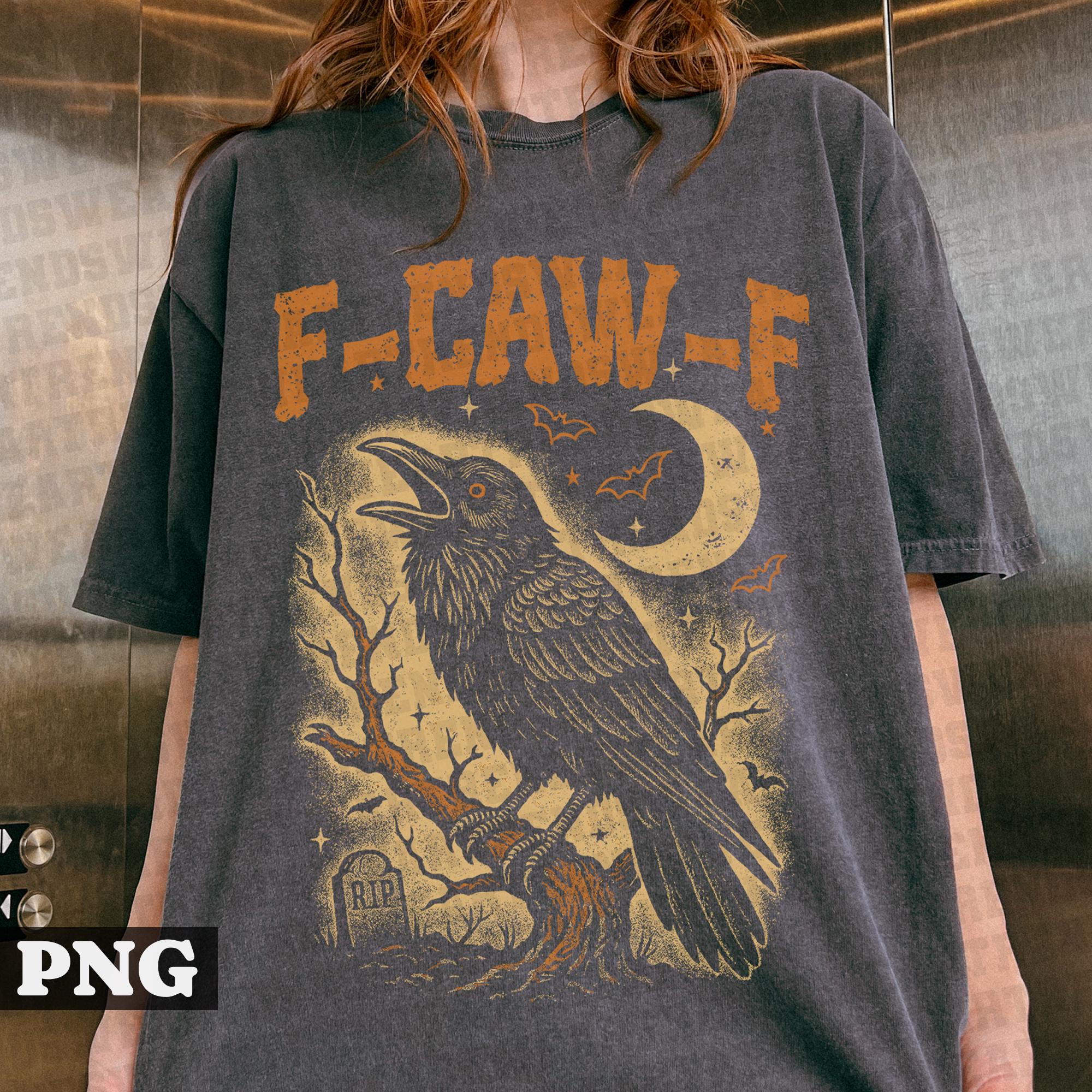 F-caw-f Png, Black Crow Png, Sarcastic Png, Raven Png, 90s Halloween ...