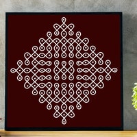 Green Kolam Design Digital File, JPEG, Instant Download, Kolam Instant ...