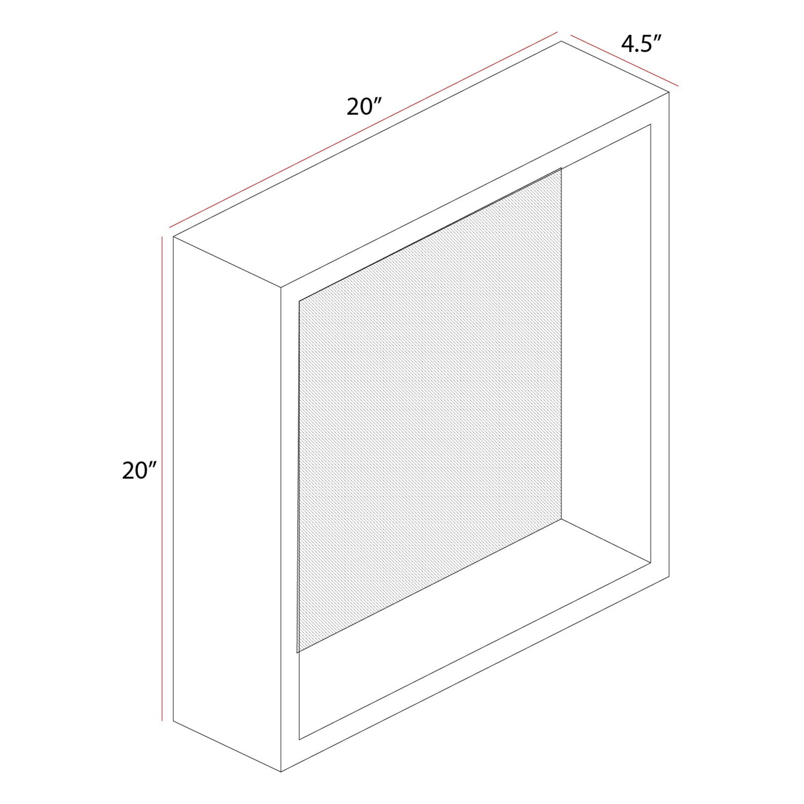 Dual Toned Niche Mirror Natural Wood With Hints of Indigo - Etsy