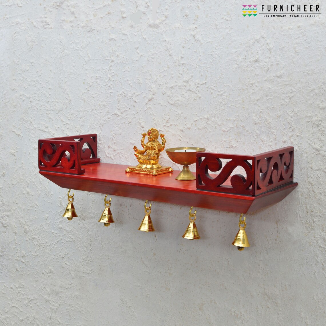 Kriti Solid Wood Shelf Mandir/ Prayer Unit/ Pooja Unit - Etsy