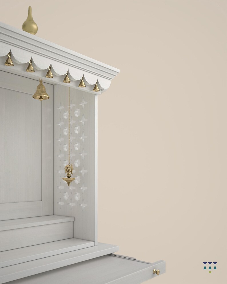 Gaurya - Ethnic Indian Pooja Mandir for Home | Wooden Temple, Brass ...