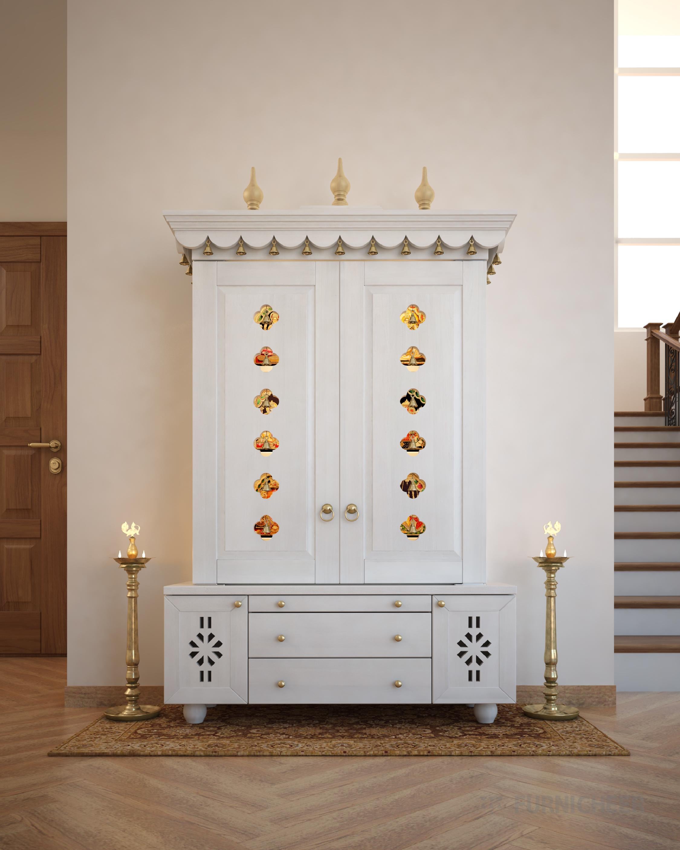 Pooja Room Cabinet Designs Space Saving Pooja Room Ideas