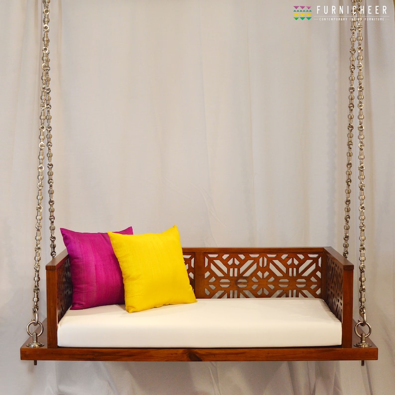Solid Wood Handcrafted Indian Traditional Swing/jhoola With - Etsy