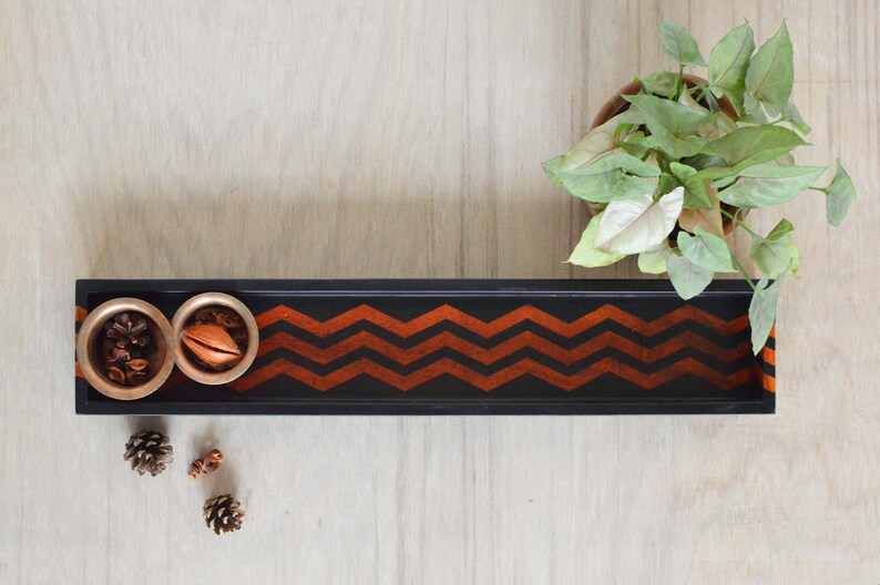 Solid Wood Long Rectangular and Square Set of 3 Serving Trays - Etsy