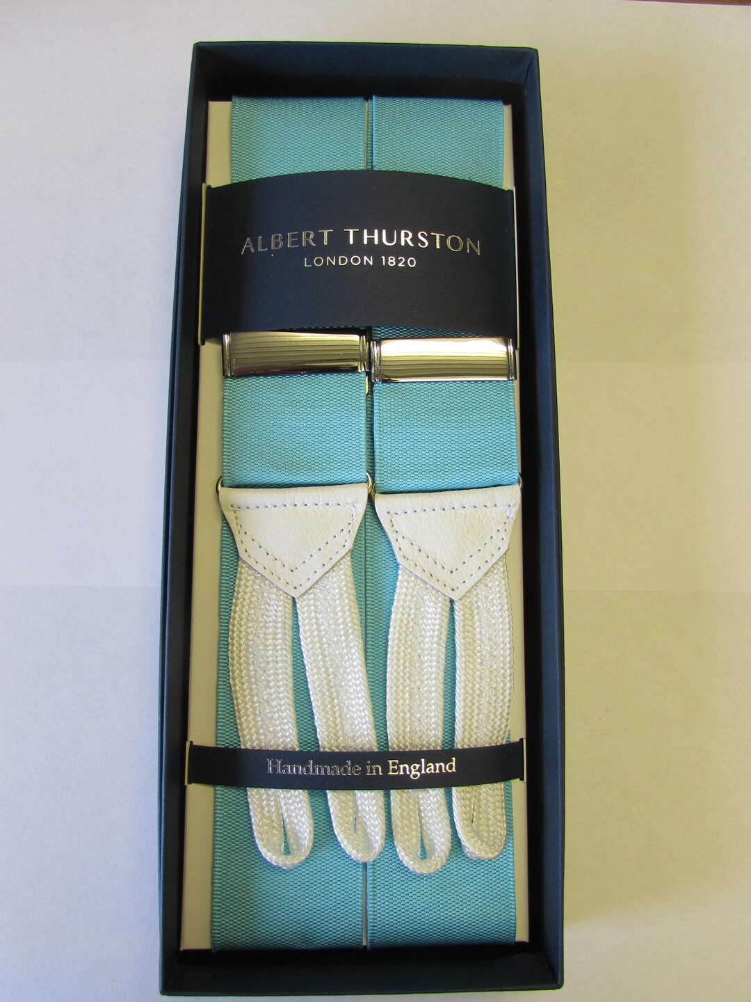 Albert Thurston Ice Blue Barathea Braid End Braces - Etsy