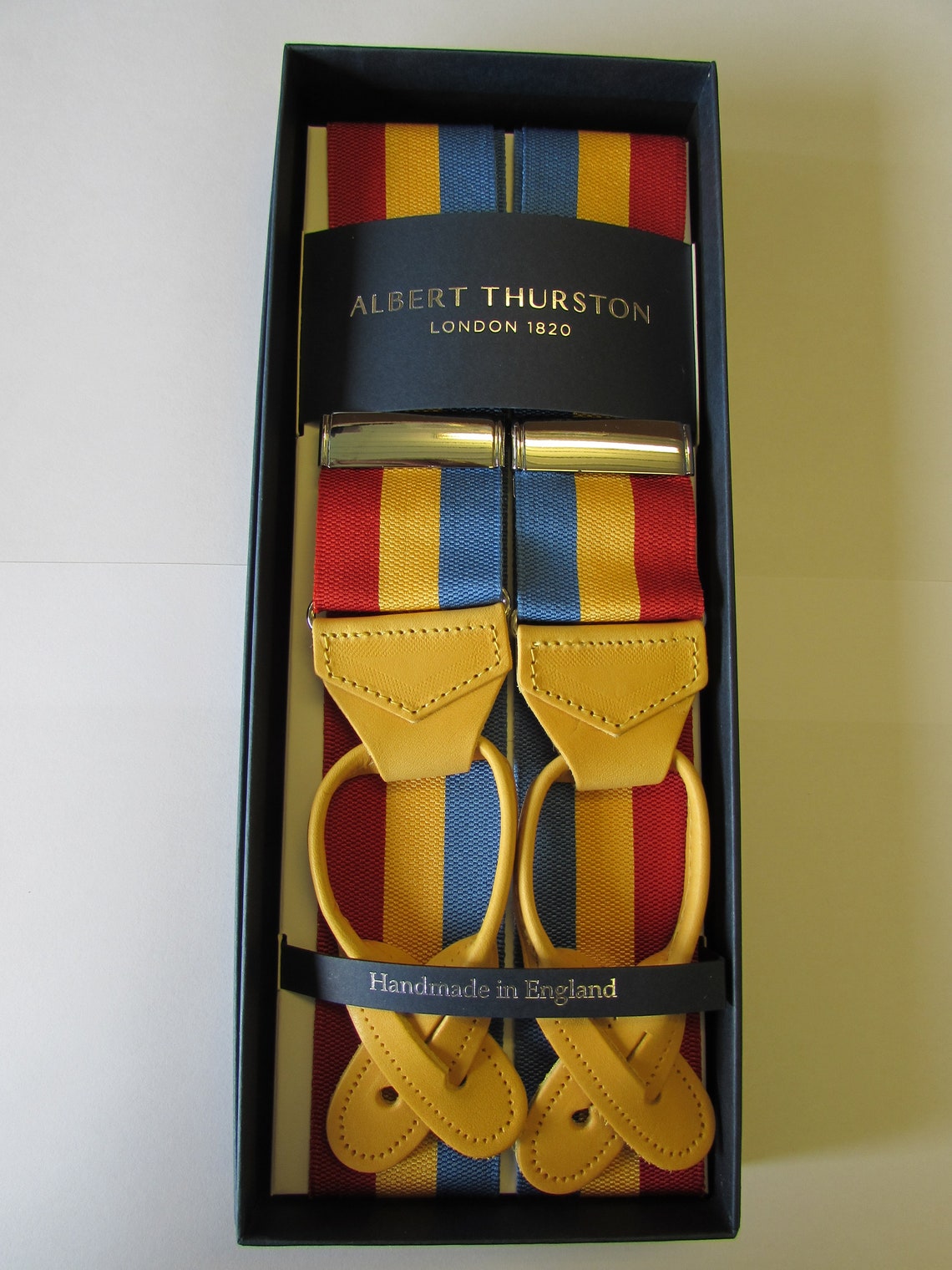 Albert Thurston Romanian Flag Design Leather End Braces - Etsy
