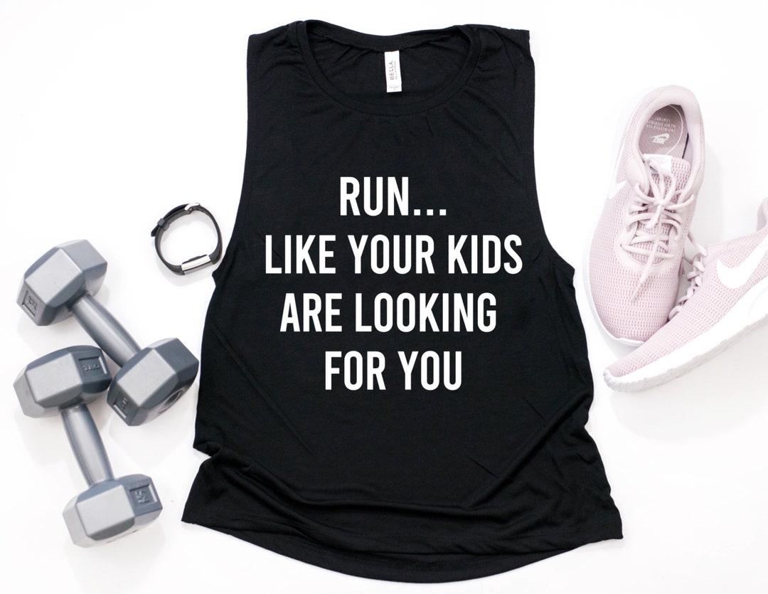 Workout, Workout Tanks for Women, Workout Tanks, Run Like Your Kids Are ...