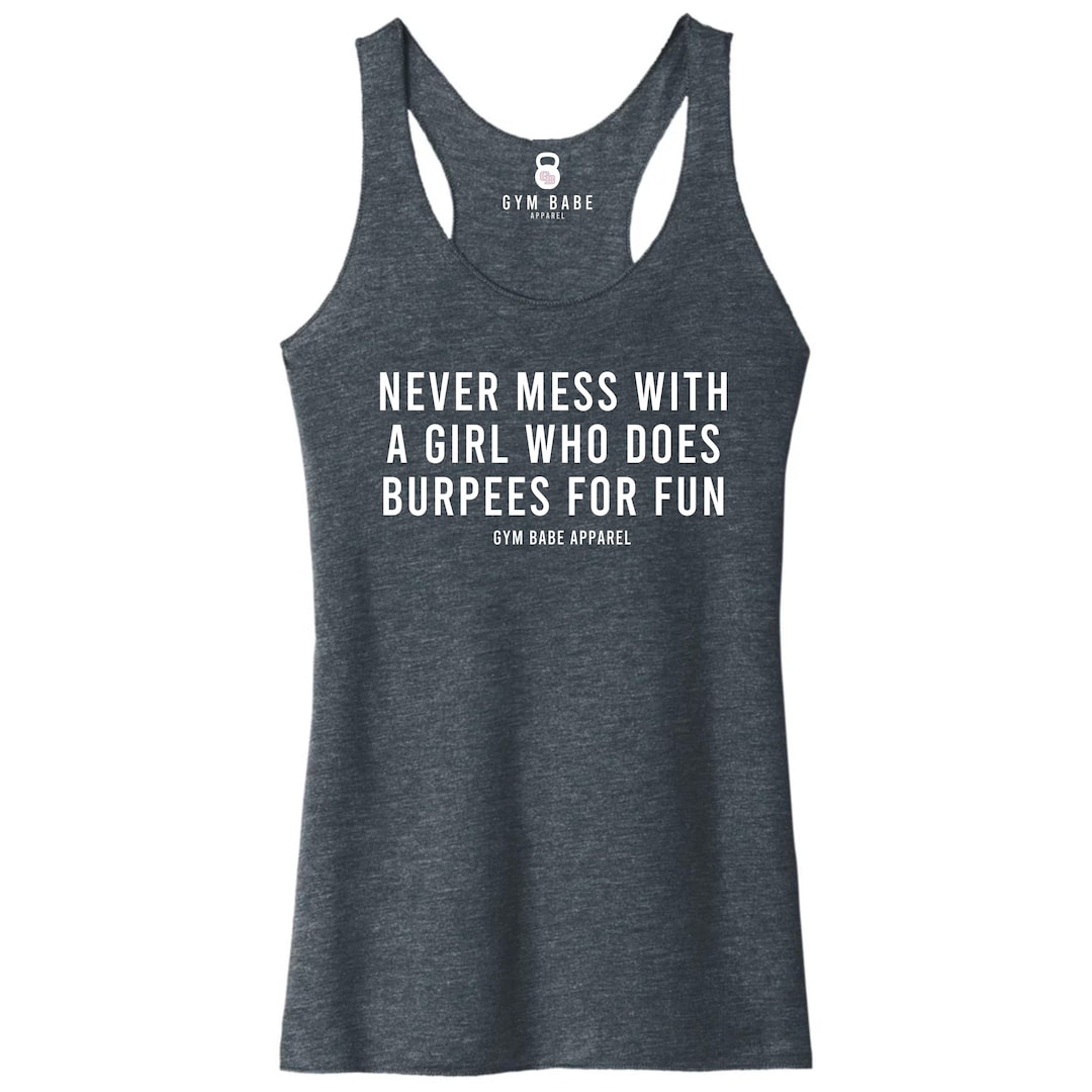 Burpee Gym Shirt for Women, Workout Clothes, Athletic Tee, Fitness Top ...