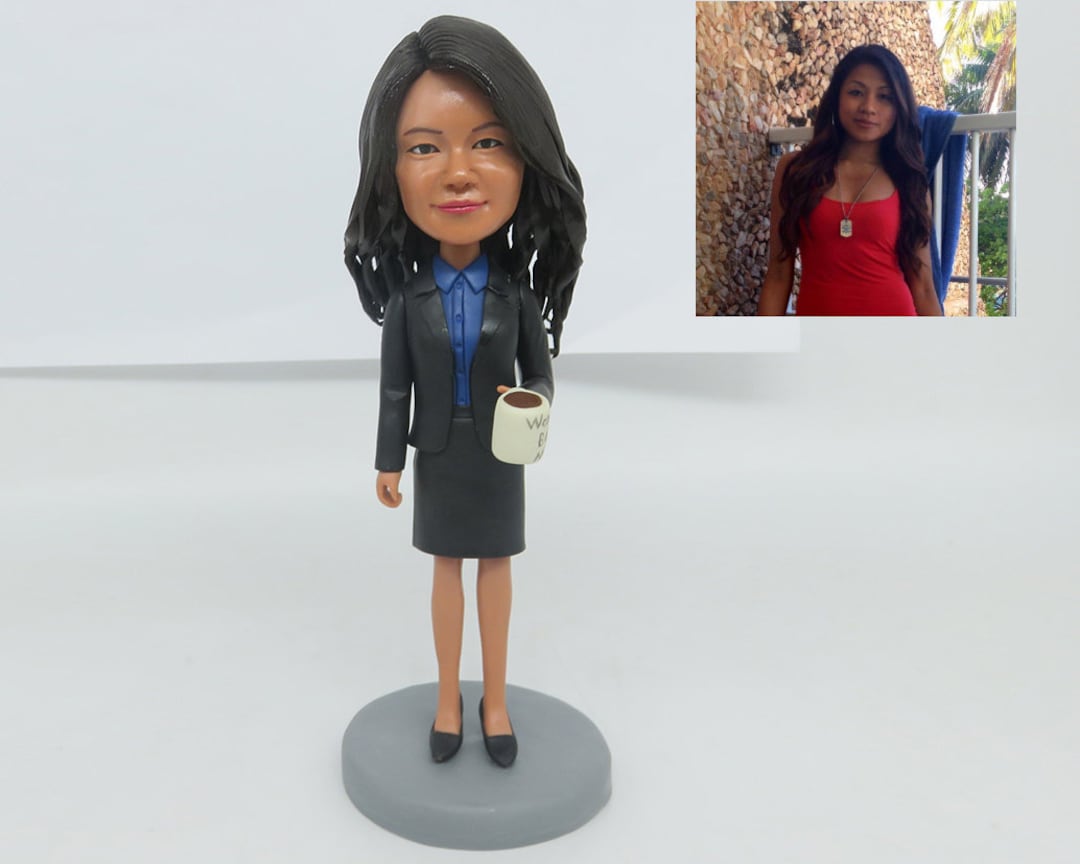 Custom Bobbleheads: Female Boss Fully Customizable Bobbleheads for Your ...