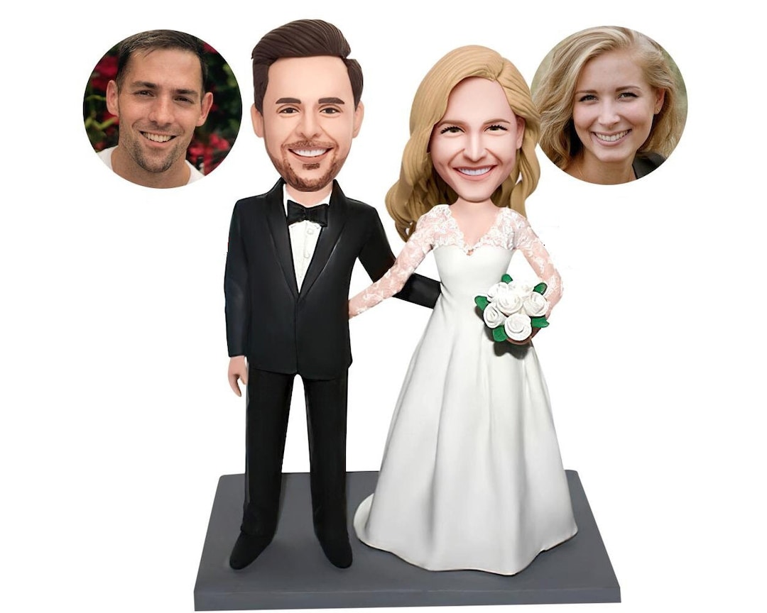 Custom Bobbleheads: Custom Wedding Anniversary Bobbleheads for Couple ...
