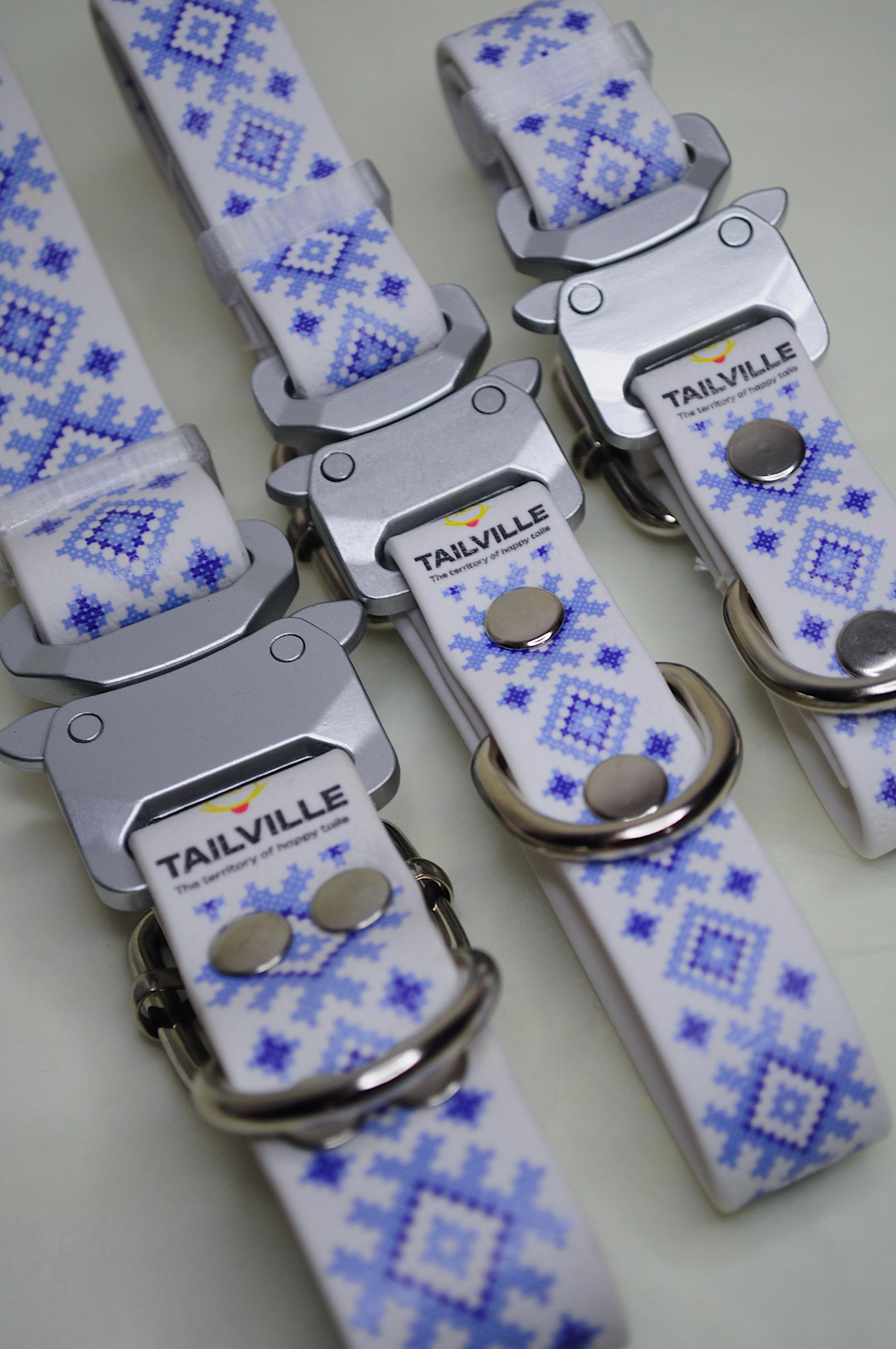 Biothane Dog Collar With UV Printed Design. Alternative Leather Dog ...