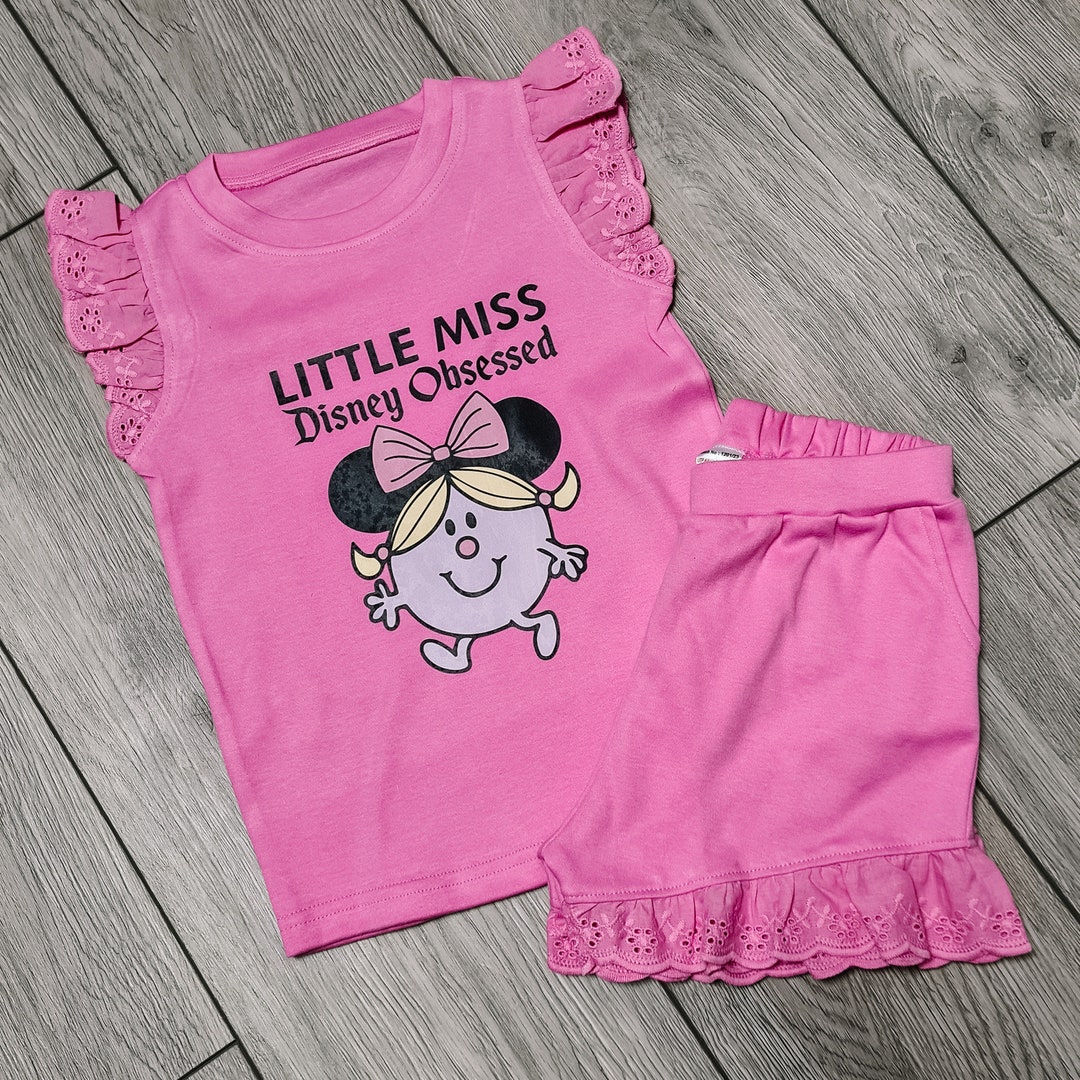 Little Miss Disney Obsessed Girly Outfit for Disney Trip Personalised ...