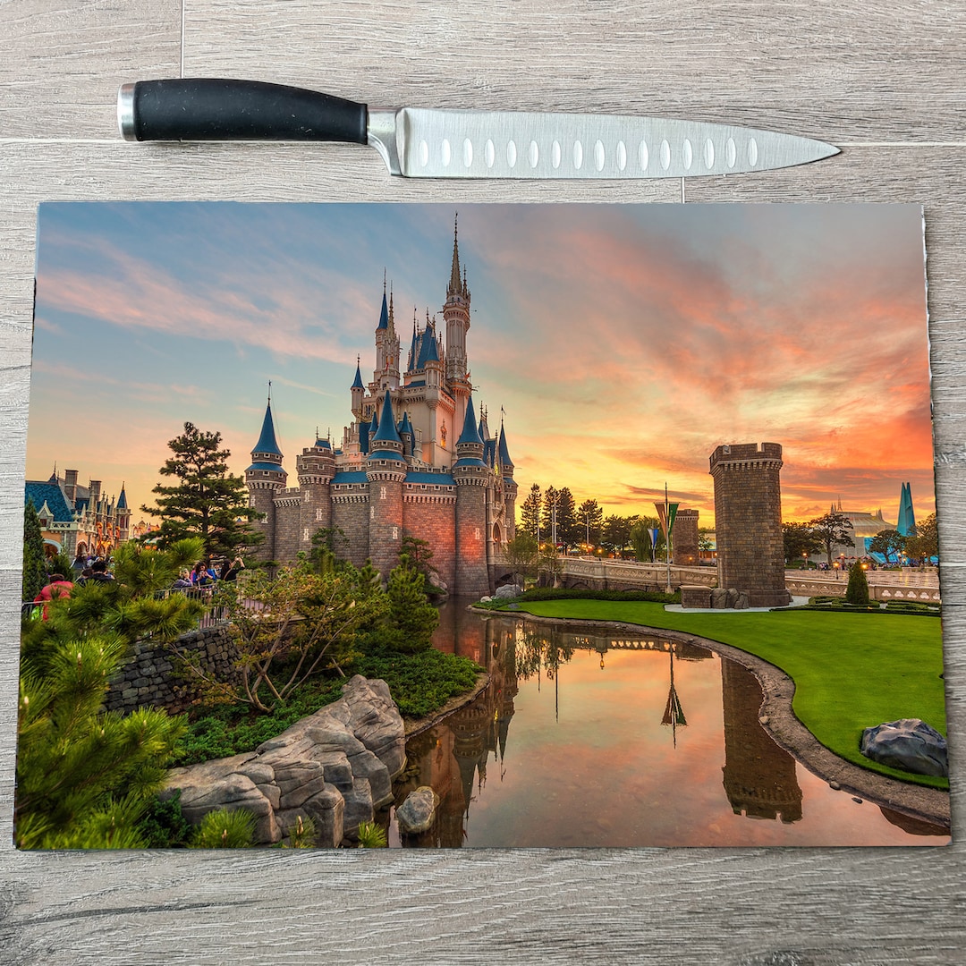 Disney Magic Kingdom Chopping Board Main Street USA Chopping Board ...