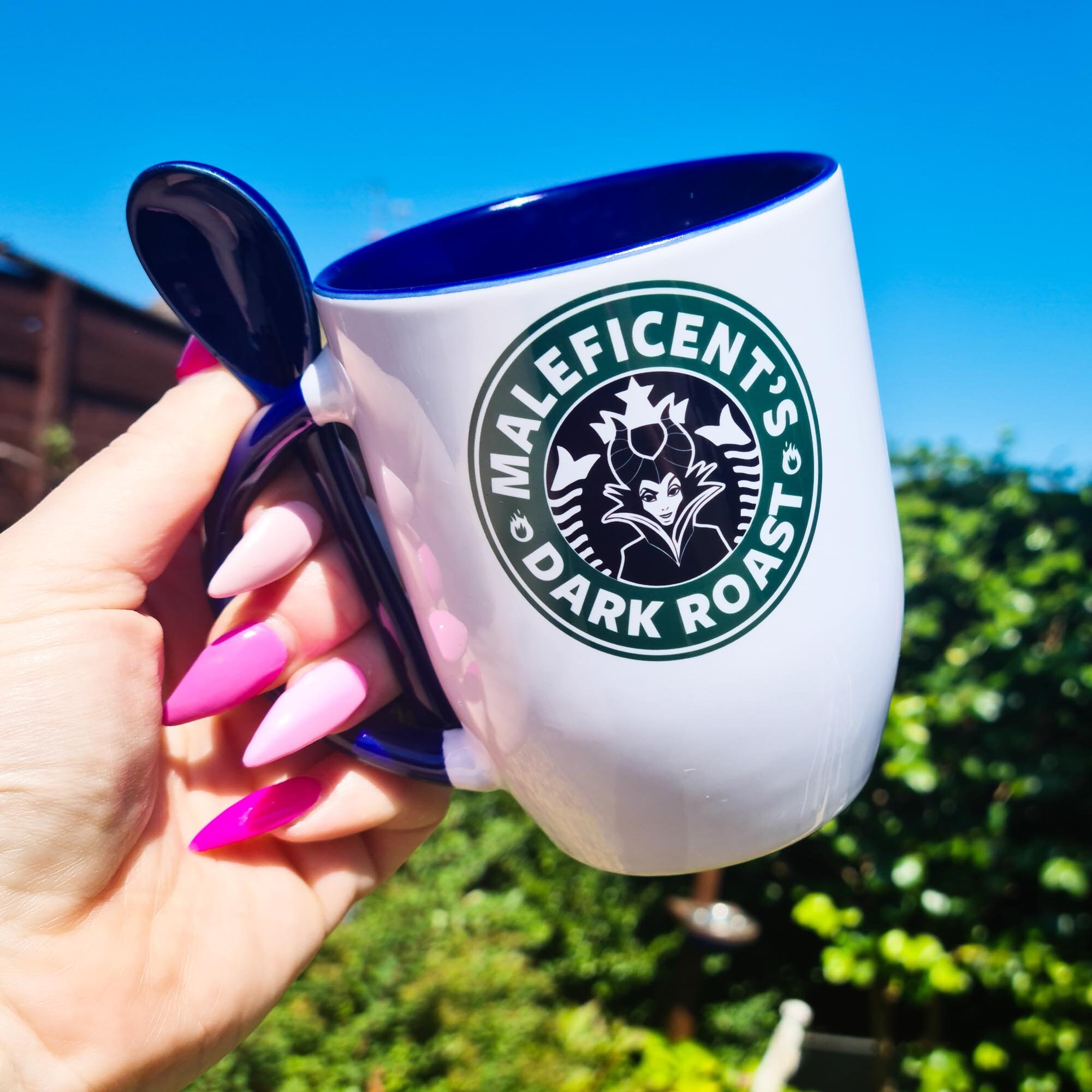 Disney Villains Mug Malificent Mug Disney Mug Starbucks - Etsy