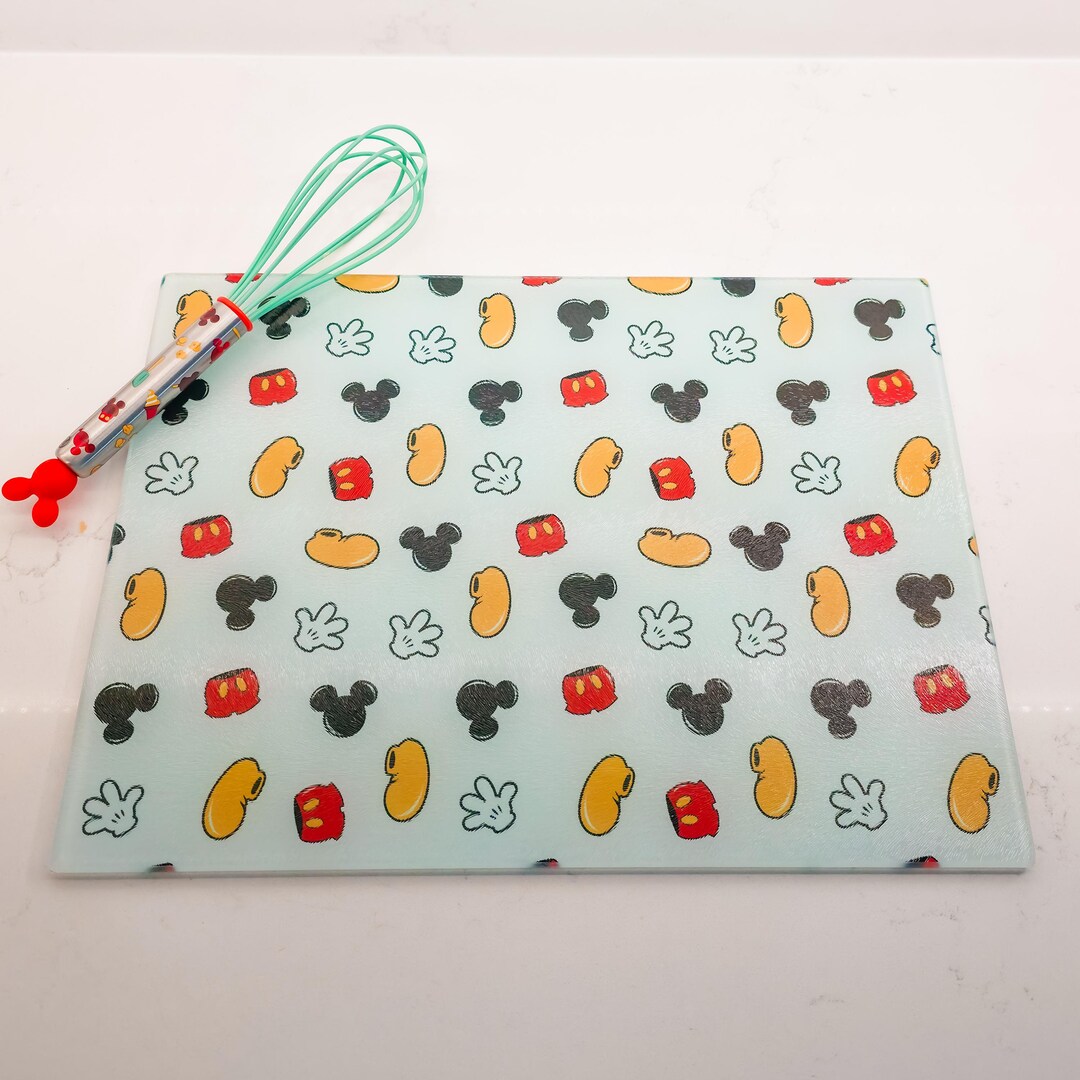 Disney Chopping Board, Mickey Mouse Cutting Board, Glass Chopping Board ...