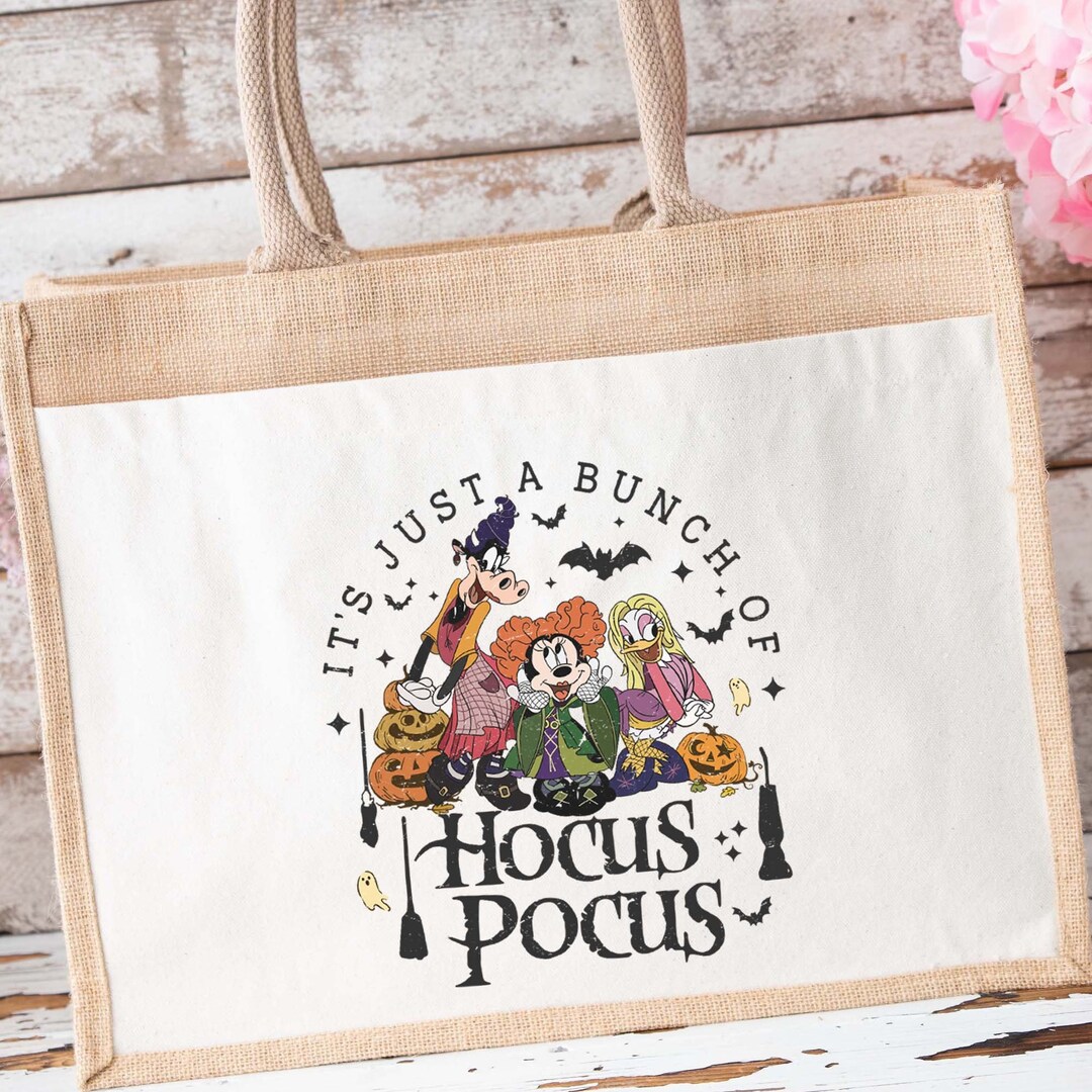 Hocus Pocus Tote Bag Disney Halloween Bag Minnie Mouse Bag - Etsy