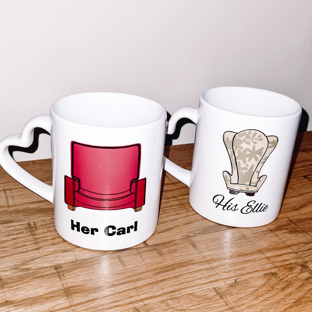 Disney Mug Set Mr and Mrs Gift Disney up Mug Set Carl and Ellie Mugs ...
