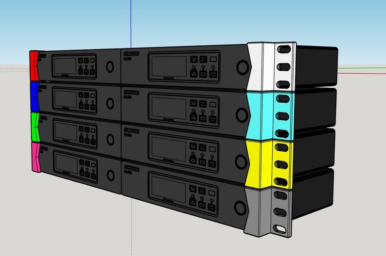 Microphone Color Identifiers for Rack Mount Receiver - Set of 8 - QLXD ...