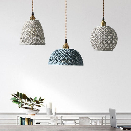 Lighting. Chandelier Lighting. Ceramic Hanging Light. Ceiling - Etsy
