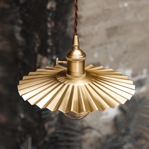 Brass Light Fixture - Etsy