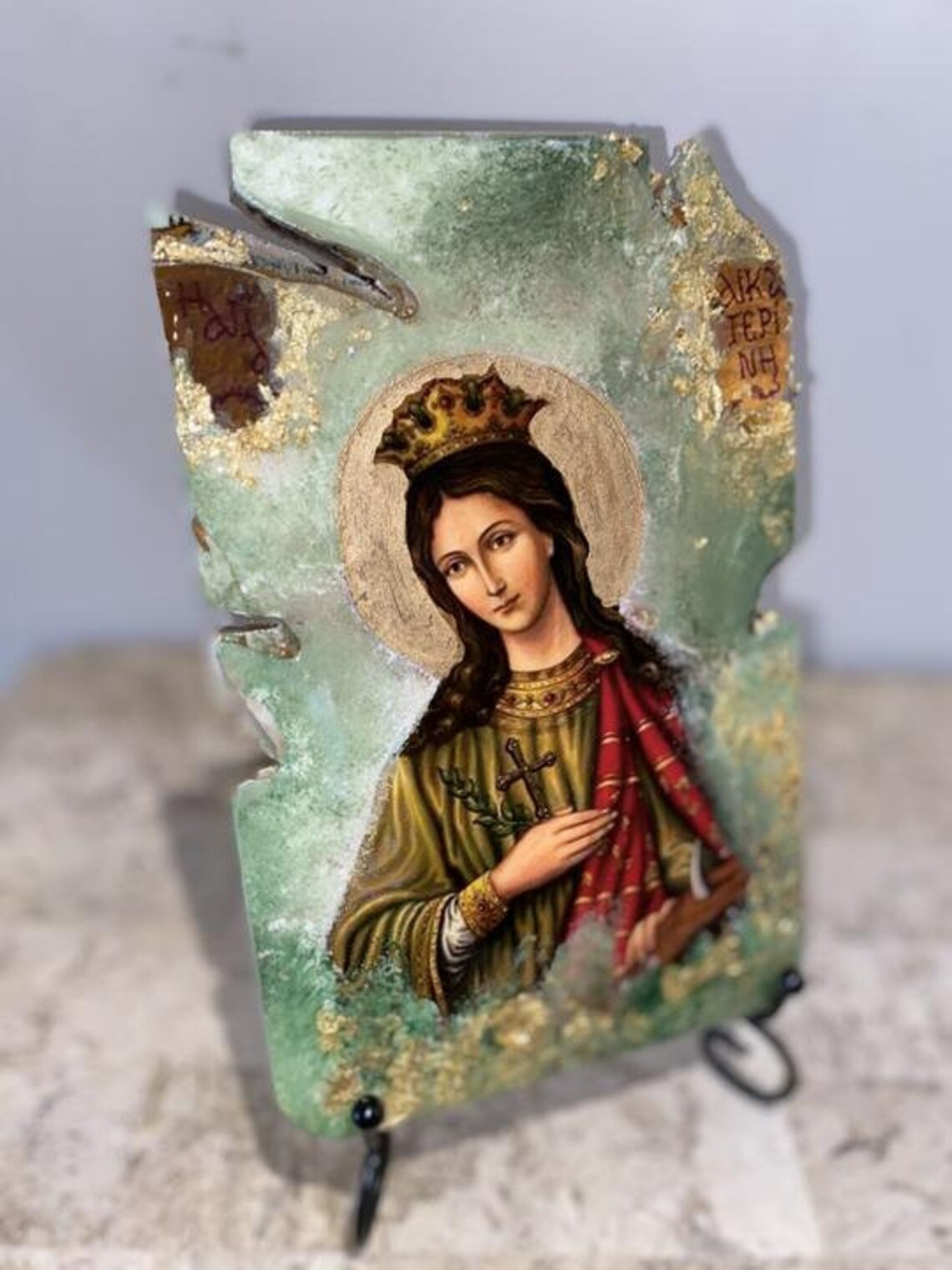 Religious Icons Agia Aikaterini Saint Catherine Saint - Etsy Australia