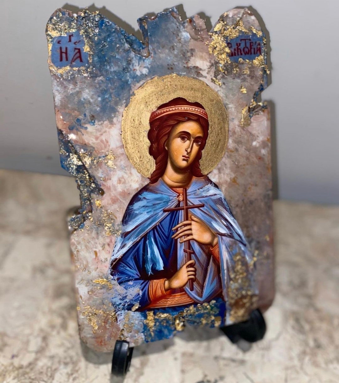 Religious Icons Saint Victoria Art Handmade 1 off Piece Orthodox ...