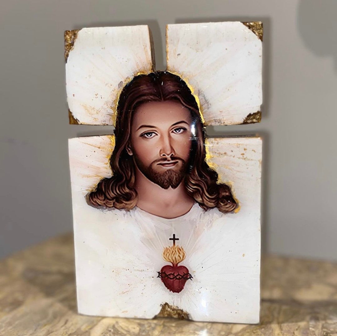 3d Religious Icons Jesus Christ Icon Art Handmade 1 off Piece Orthodox ...