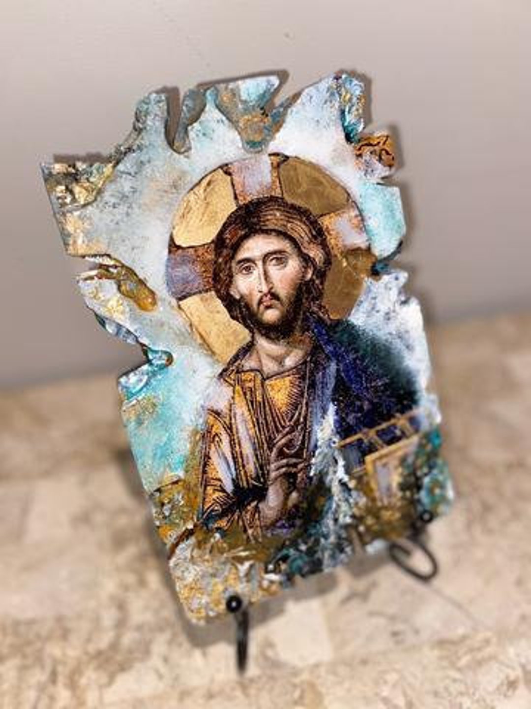 3d Religious Icons Jesus Christ Icon Art Handmade 1 off Piece Orthodox ...
