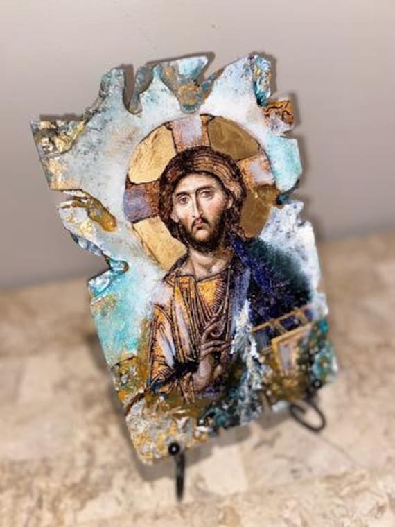 3d Religious Icons Jesus Christ Icon Art Handmade 1 off Piece | Etsy