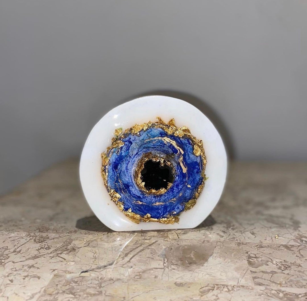 Evil Eye Resin Wooden Free Standing Mati - Etsy