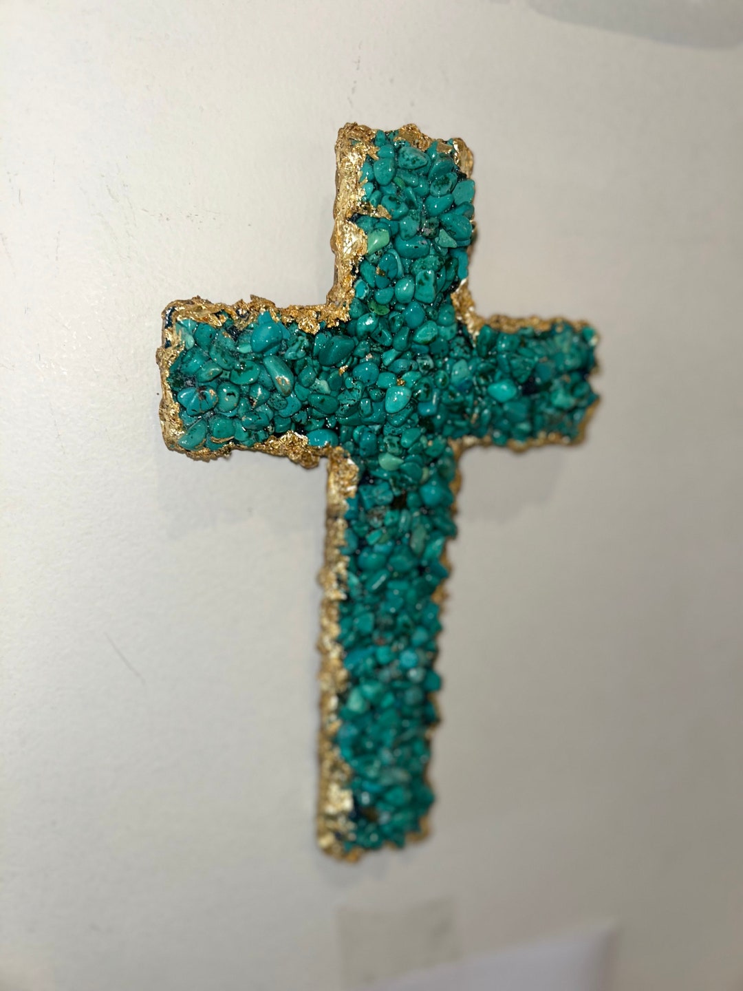 Wooden Handmade Resin Cross Gemstones - Etsy