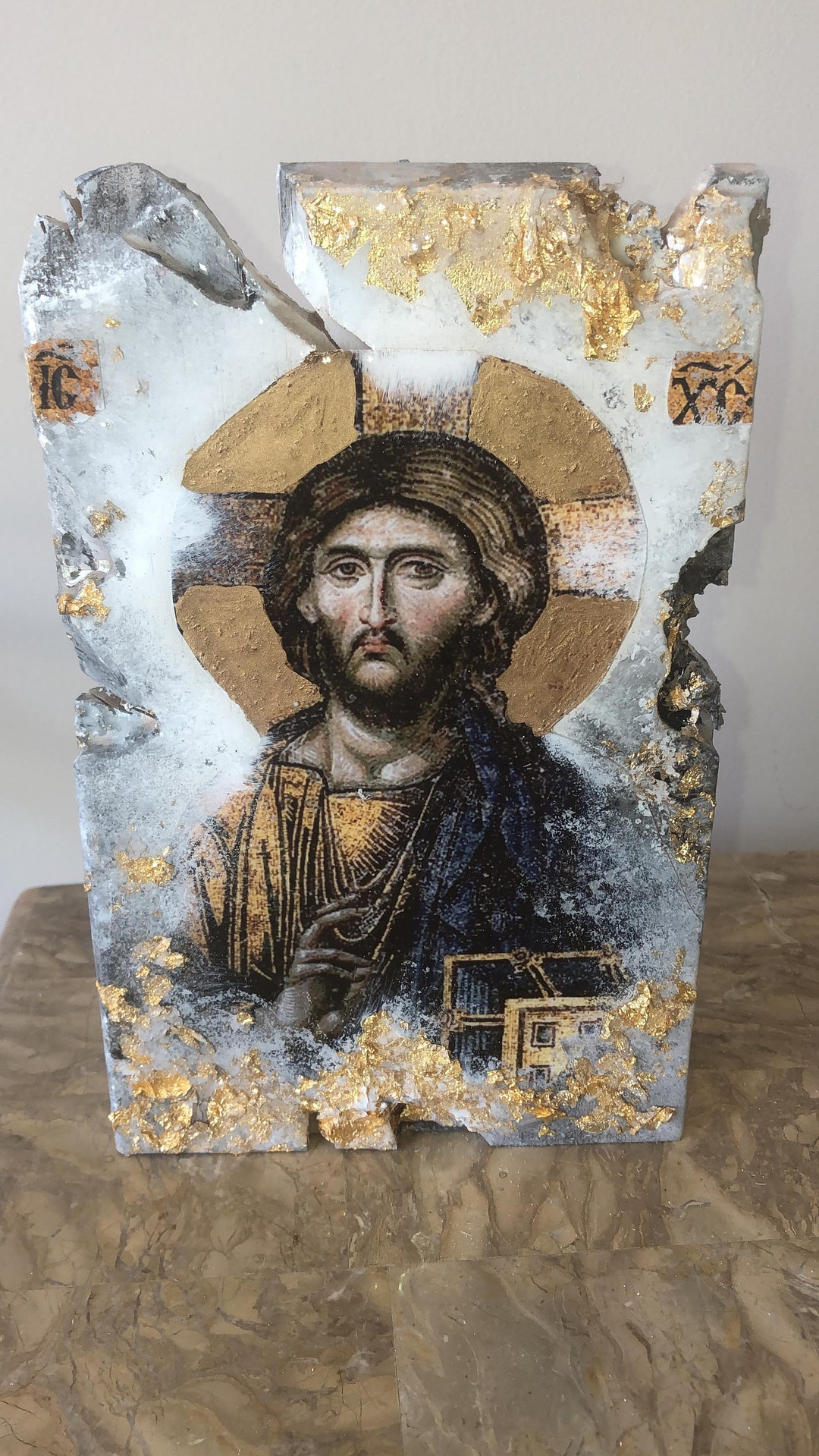 3d Religious Icons Jesus Christ Icon Art Handmade 1 off Piece Orthodox ...
