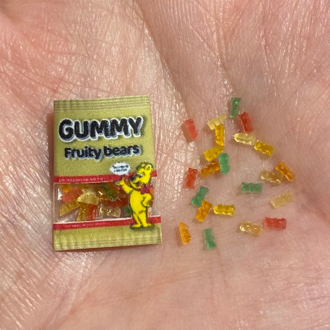 Miniature Dollhouse 20 Gummy Sweets Candy Snacks Food Accessories ...