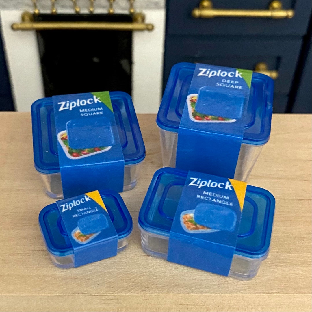 Miniature Dollhouse SET OF 4 Container Lunch Box Food Kitchen Fresh ...