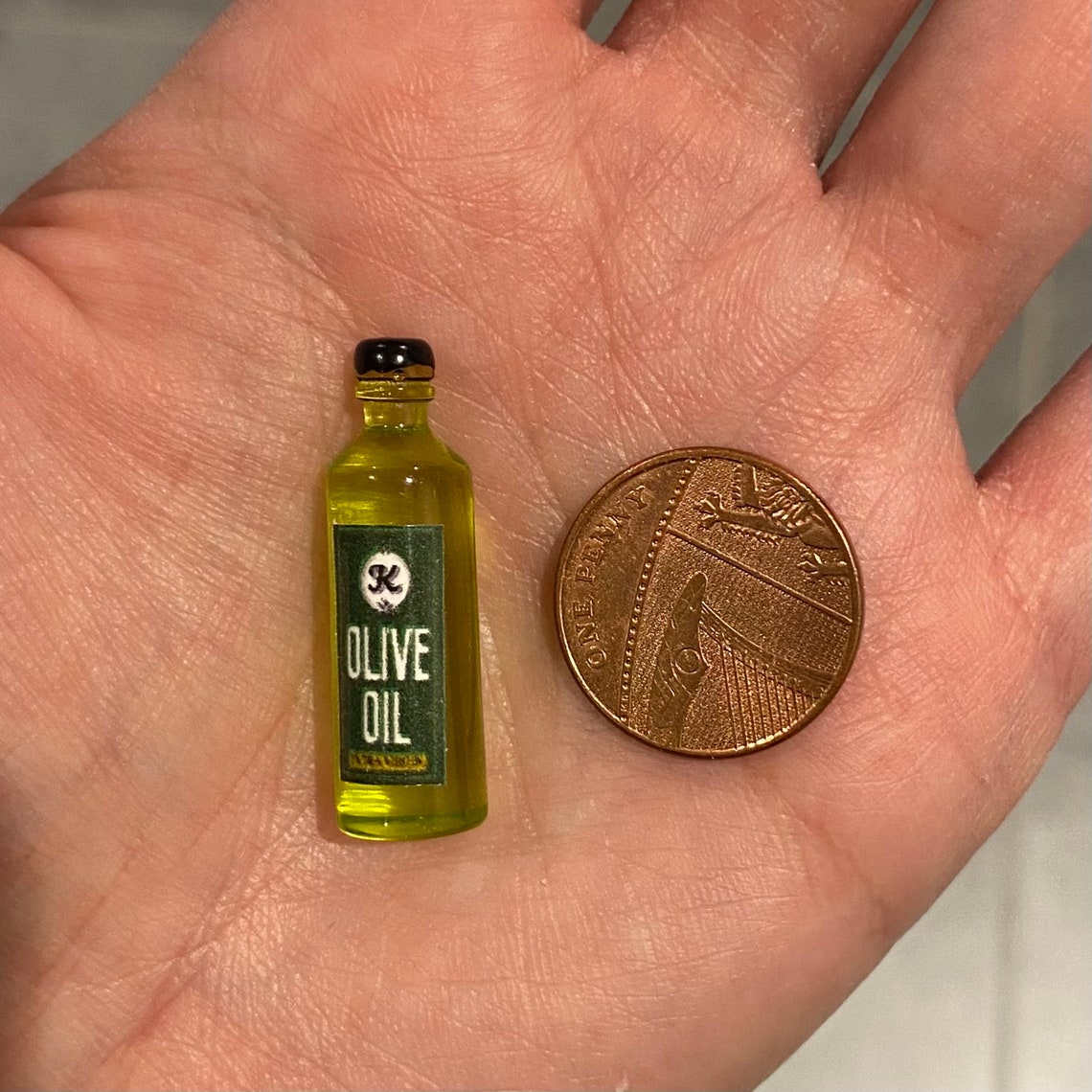 Miniature Dollhouse Olive Oil Cooking Food Kitchen Fresh Decor Doll 1: ...
